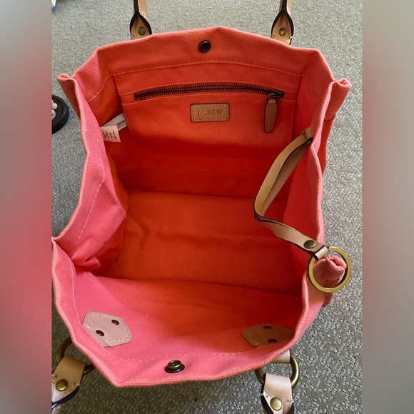 J. Crew | Bags | J Crew Pink Tote With Tags | Poshmark
